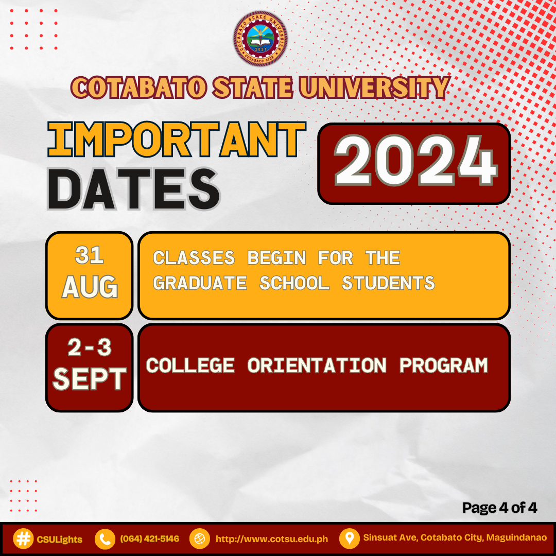 Welcome to Cotabato State University